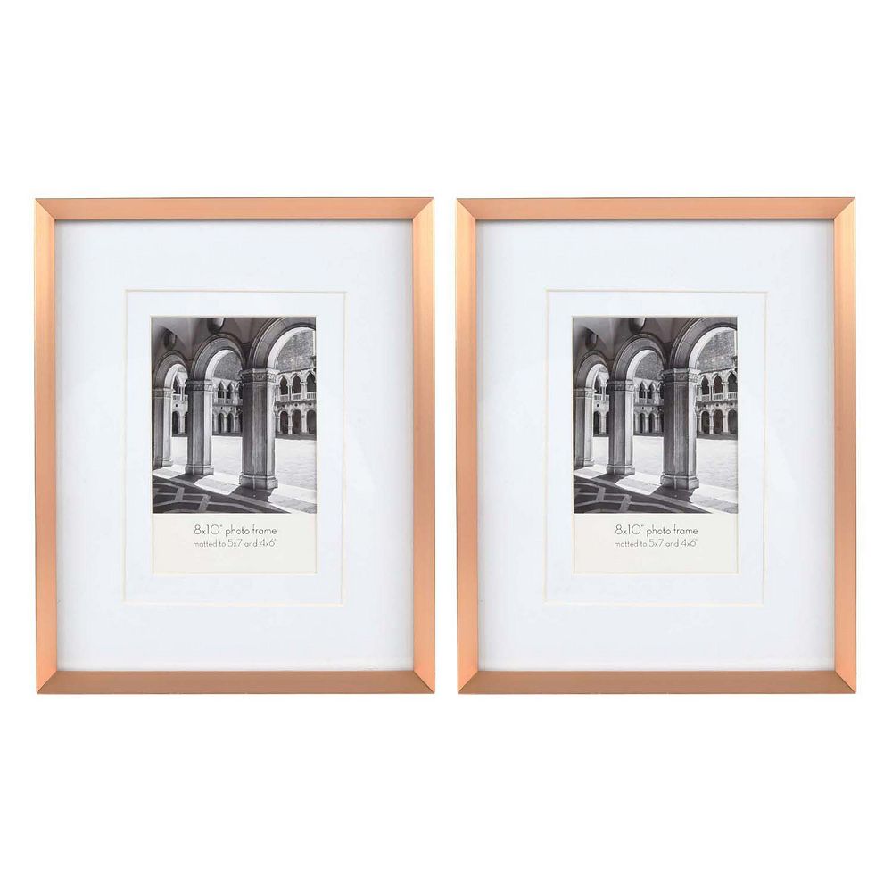 New View Gifts & Accessories Metal Matted Wall Frame 2-piece Set