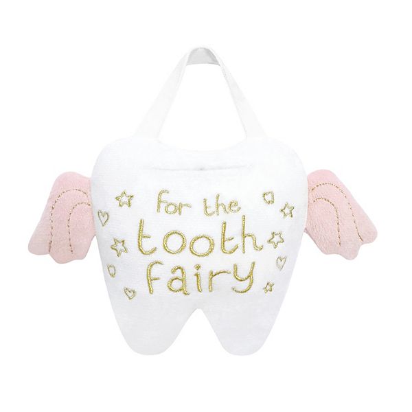 The Big One® White Tooth Fairy Shaped Pillow