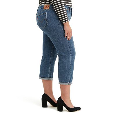 Plus Size Levi's® Tapered Boyfriend Jean Capris