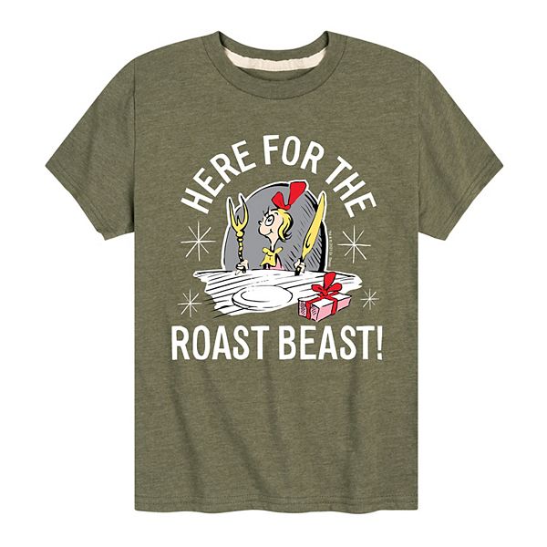 Boys 8-20 Dr. Seuss' The Grinch Who Stole Christmas Roast Beast Graphic Tee