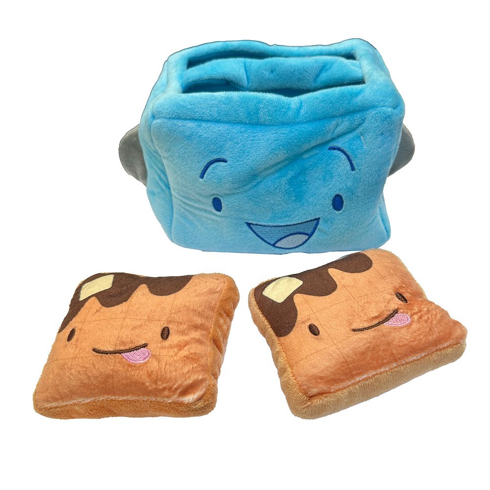 Woof Toaster Plush Burrow 3-piece Dog Toy