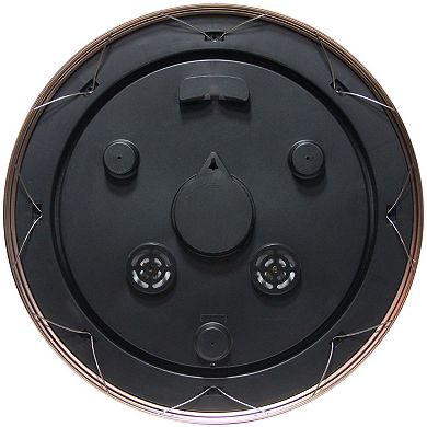 Infinity Instruments Copper Finish Outdoor Round Wall Clock