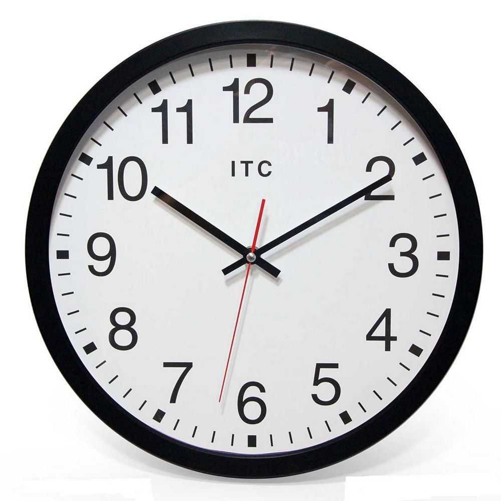 Infinity Instruments ITC Obsidian Round Wall Clock