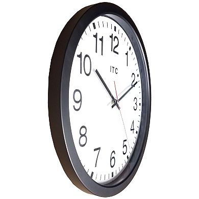 Infinity Instruments ITC Obsidian Round Wall Clock