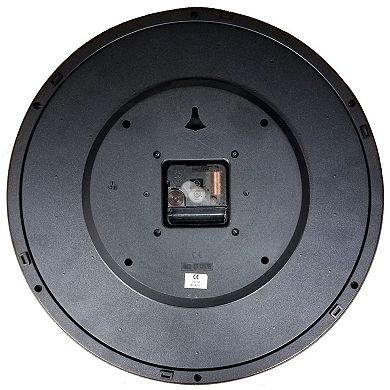 Infinity Instruments ITC Obsidian Round Wall Clock