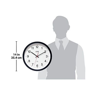 Infinity Instruments ITC Time Keeper Round Wall Clock