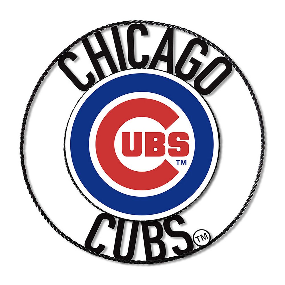 Chicago Cubs Wrought Iron Wall Art