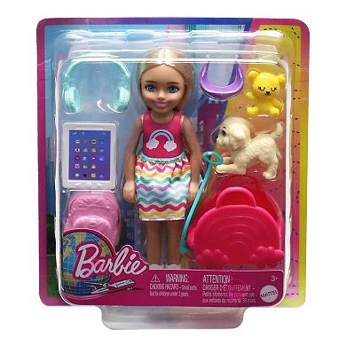 Barbie Chelsea Doll & Accessories Travel Set with Puppy