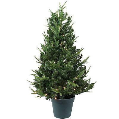 Sunnydaze Holiday Glow Indoor Pre Lit Artificial Christmas Tree 3 ft