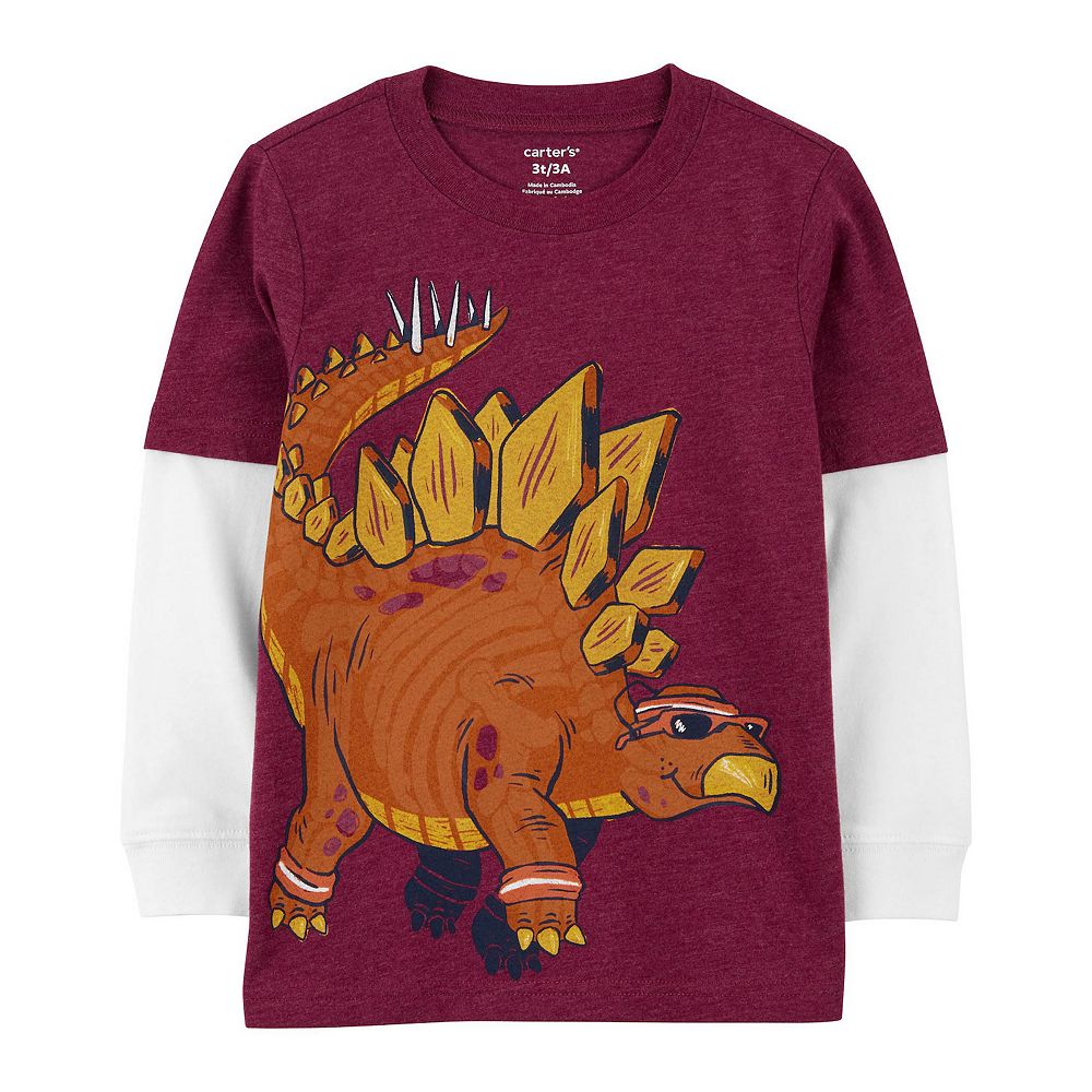 Baby Boy Carter's Dinosaur Layered-Look Jersey Tee