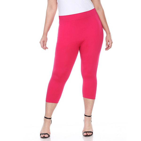 Plus Size White Mark Capri Leggings