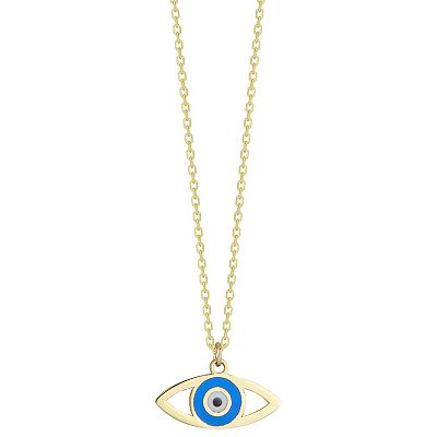 LUMINOR GOLD 14k Gold Evil Eye Necklace