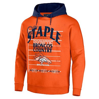 Men's NFL x Staple Orange Denver Broncos Throwback Vintage Wash ...