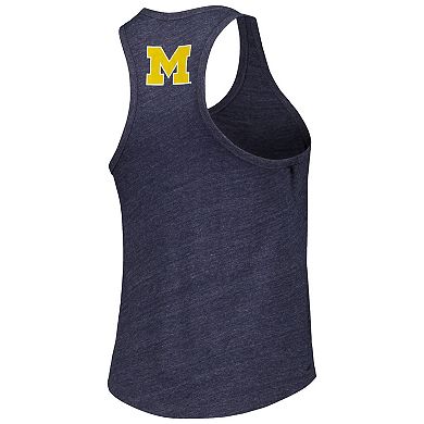 Women's League Collegiate Wear Heather Navy Michigan Wolverines Two-Hit ...