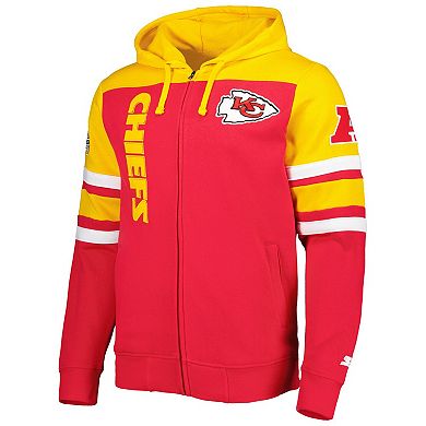 Men's Starter Red Kansas City Chiefs Extreme Full-Zip Hoodie Jacket