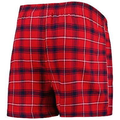 Men's Concepts Sport Red/Navy St. Louis Cardinals Ledger Flannel Boxers
