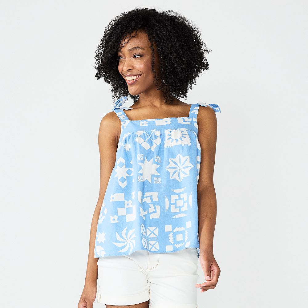 Women's Sonoma Goods For Life® Flowy Tie-Strap Tank Top