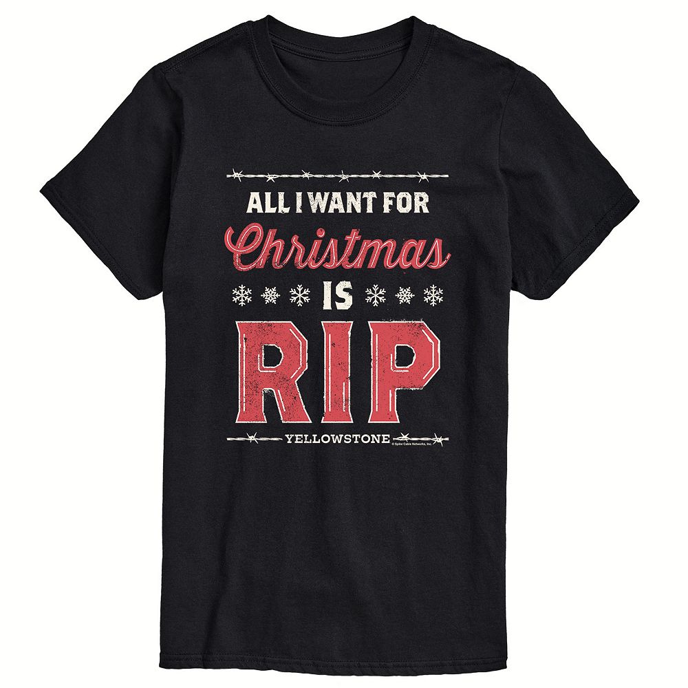 Men's Yellowstone All I Want For Christmas Is Rip Tee