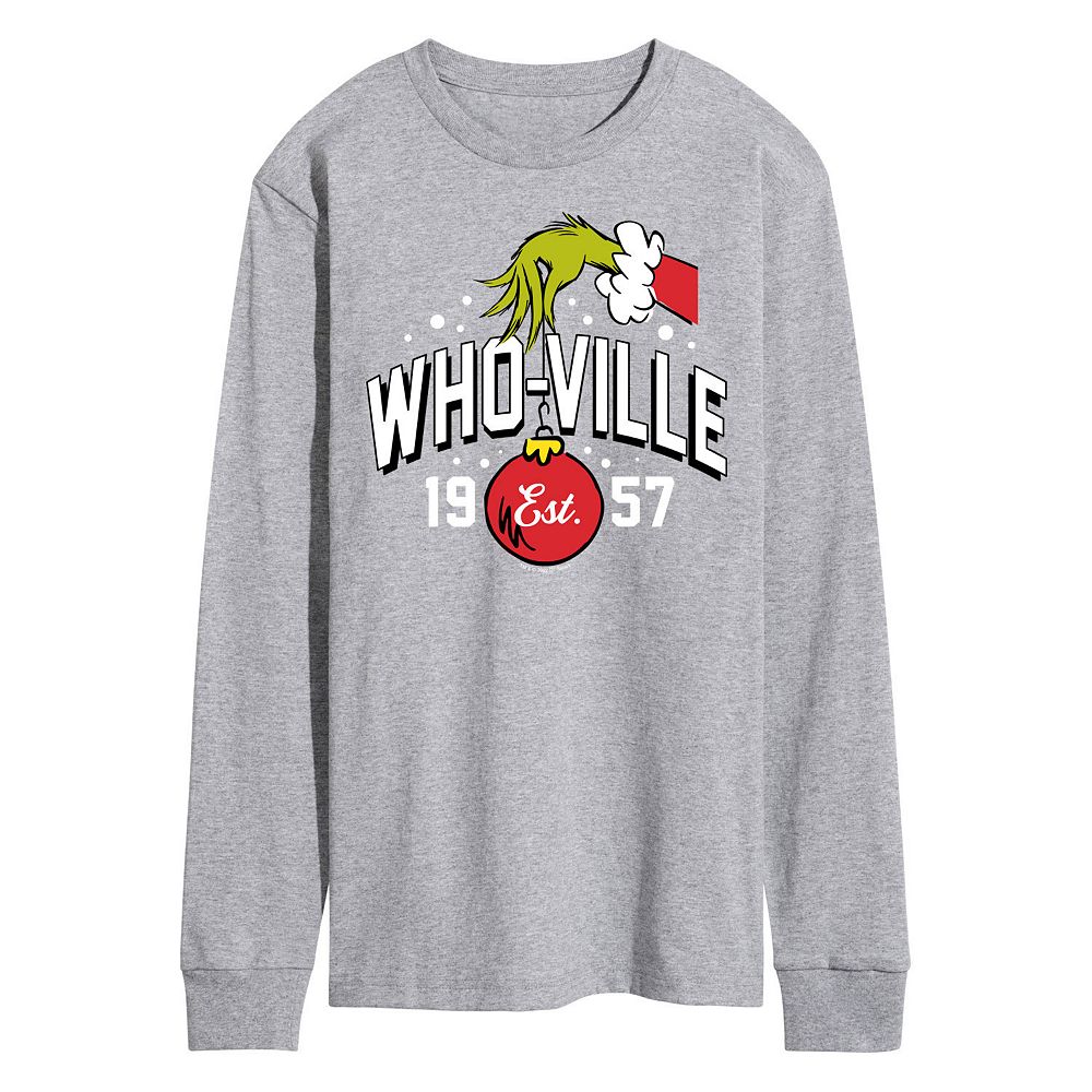 Men's Dr. Seuss Grinch Hand Long Sleeve Tee