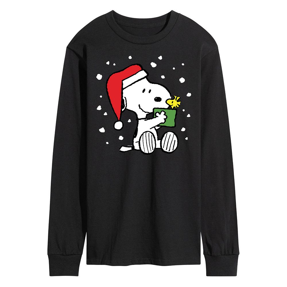 Men's Peanuts Present Long Sleeve Tee