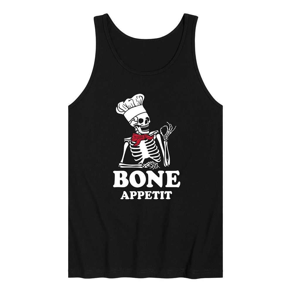 Men's Bone Appetit Skeleton Tank Top Top