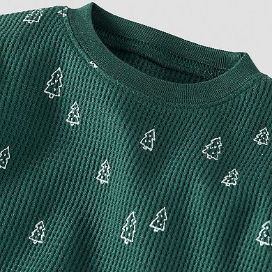 Toddler Little Planet by Carter's Waffle Knit Evergreen Trees Top ...
