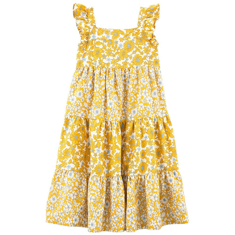 Girls 4-14 Carter's Floral Linen Dress