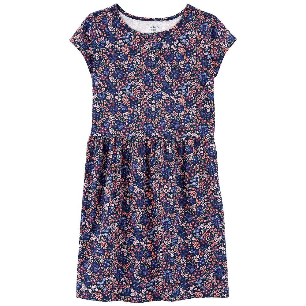 Girls 4-14 Carter's Floral Jersey Dress