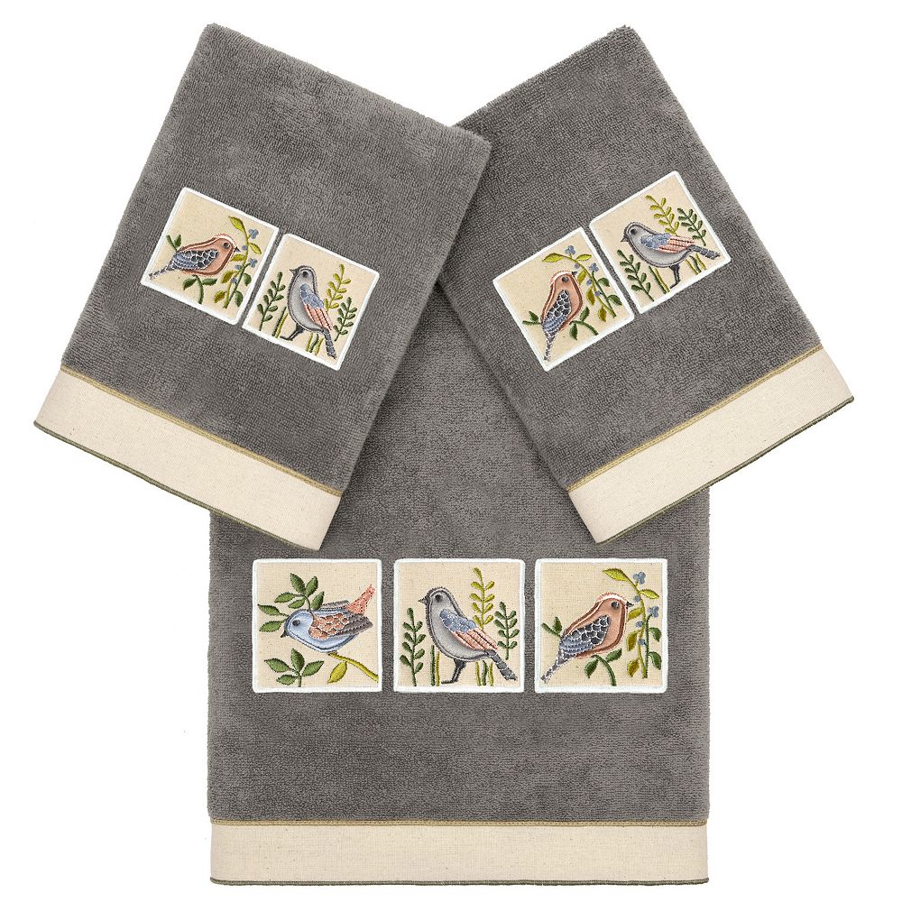 Linum Home Textiles Turkish Cotton Belinda 3-piece Embellished Hand ...