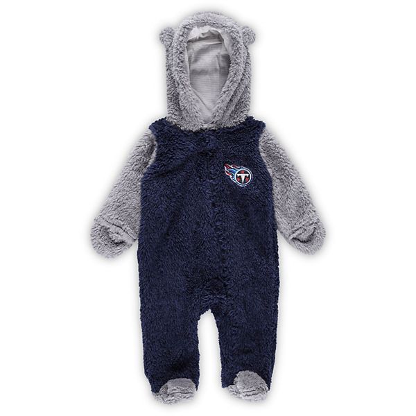 Newborn & Infant Navy/Gray Tennessee Titans Game Nap Teddy Fleece ...