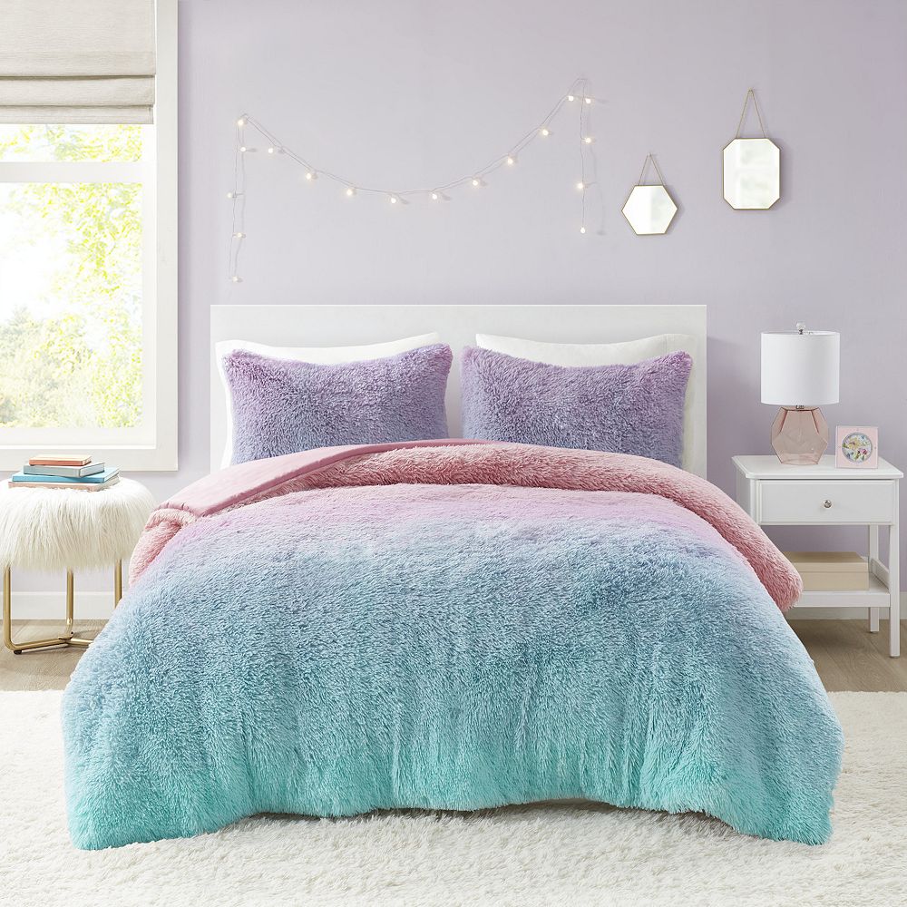 Intelligent Design Talia Ultra Cozy & Soft Ombre Shaggy Faux Fur ...