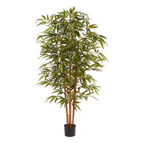Pure Garden Artificial 6-ft. Bamboo Tree Plant Floor Decor