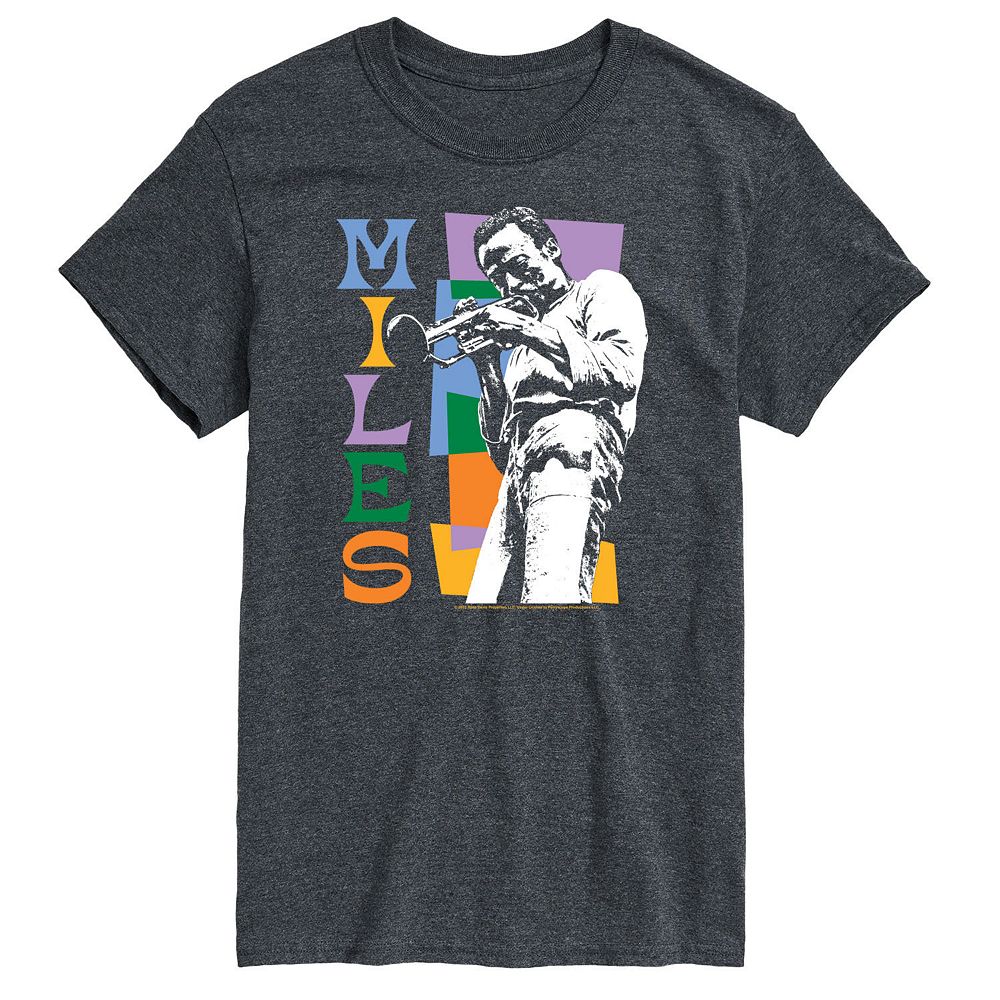 Big & Tall Miles Davis Colorblock Tee