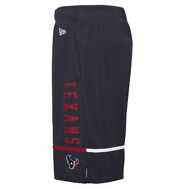 Men's New Era Navy Houston Texans Combine Authentic Rusher Training Shorts