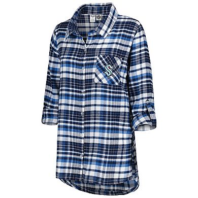 Women's Concepts Sport Deep Sea Blue Seattle Kraken Mainstay Flannel ...