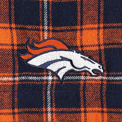 Men's Concepts Sport Navy/Orange Denver Broncos Ledger Flannel Boxers