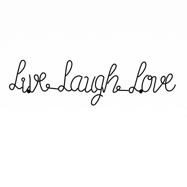 Lavish Home Metal "Live Laugh Love" Cursive Cutout Sign Wall Decor