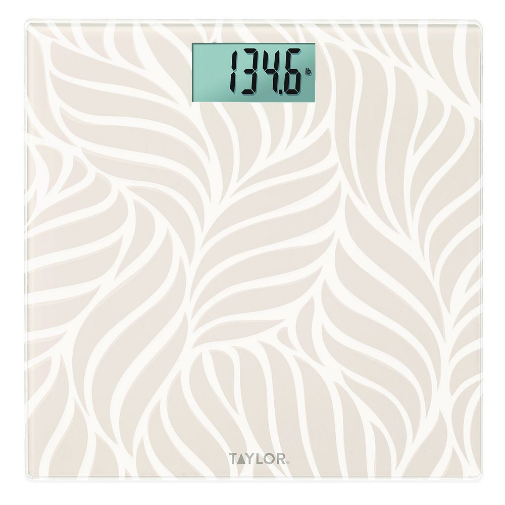 Taylor Glass Digital Scale with Leaf Design