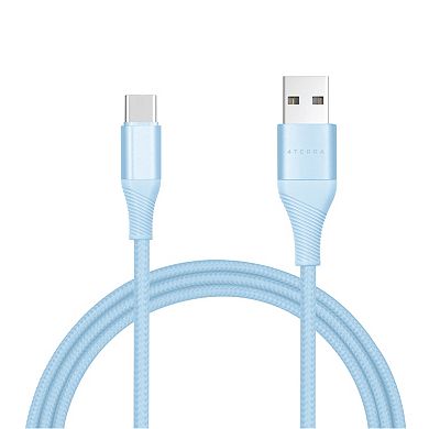 4Terra 3 ft. Recycled Pet Braided Cable - USB A To Type C