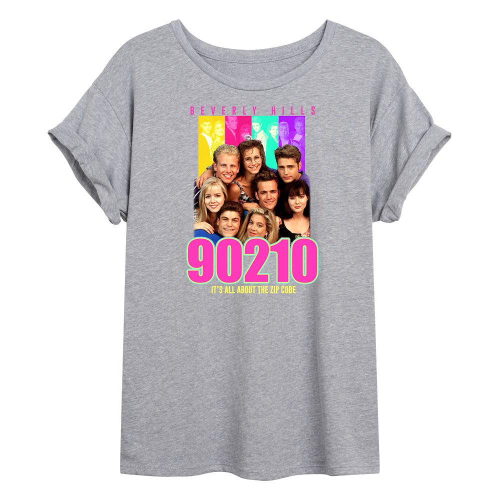 Juniors' Beverly Hills 90210 Oversized Graphic Tee