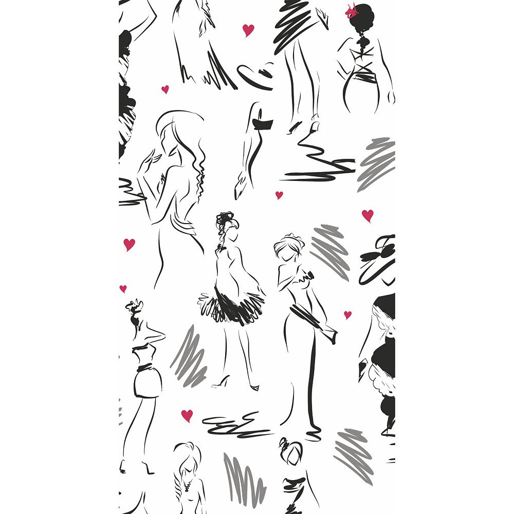RoomMates Glamour Peel & Stick Wallpaper