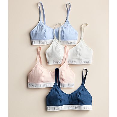 Hanes Originals Ultimate 2-Pack Stretch Cotton Triangle Bralette DHO101