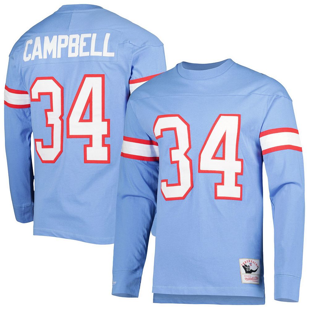 Men's Mitchell & Ness Earl Campbell Light Blue Houston Oilers 1984 ...