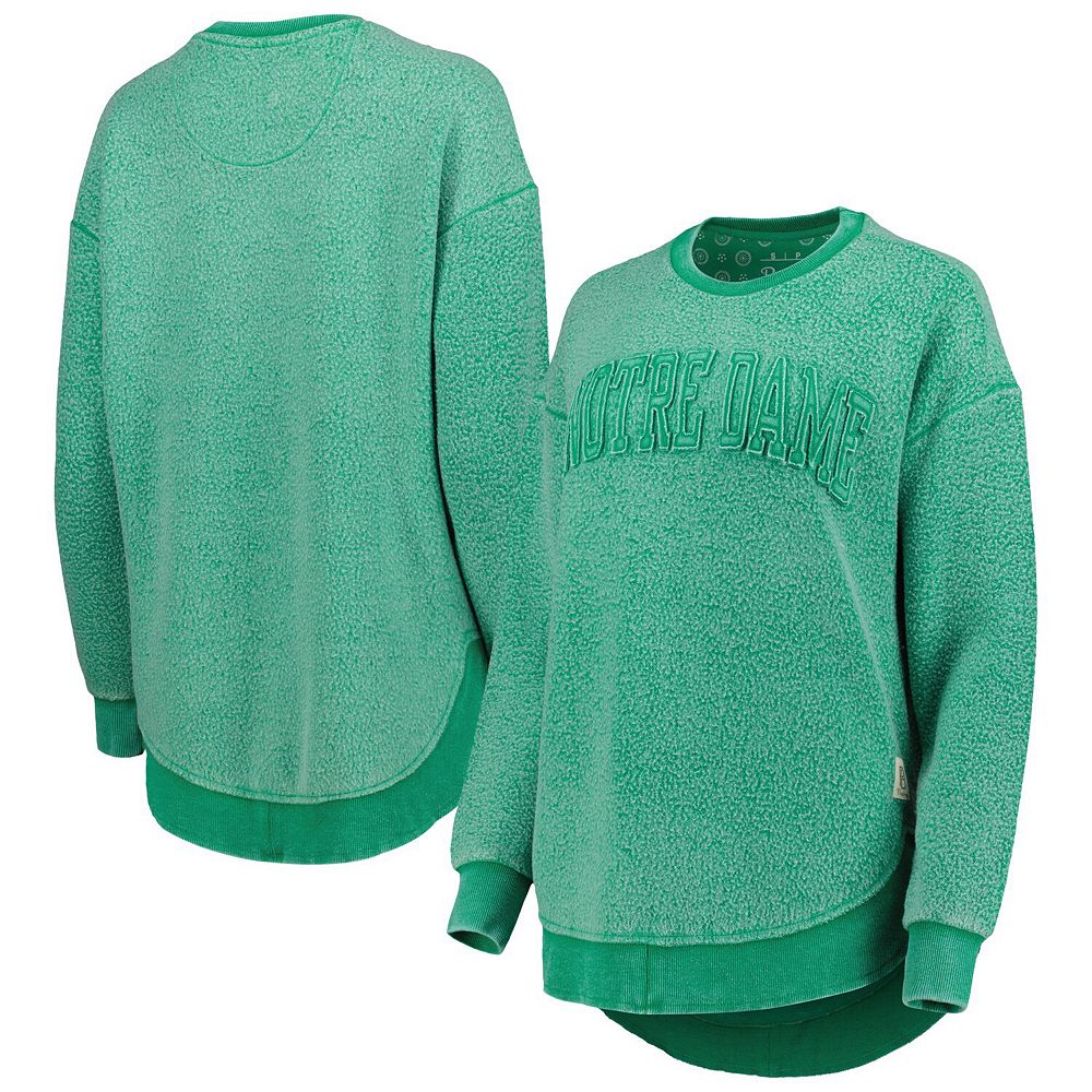 Women's Pressbox Green Notre Dame Fighting Irish Ponchoville Pullover ...