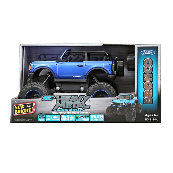 New Bright 1:18 Remote Control 4x4 Heavy Metal Ford Bronco RC Car