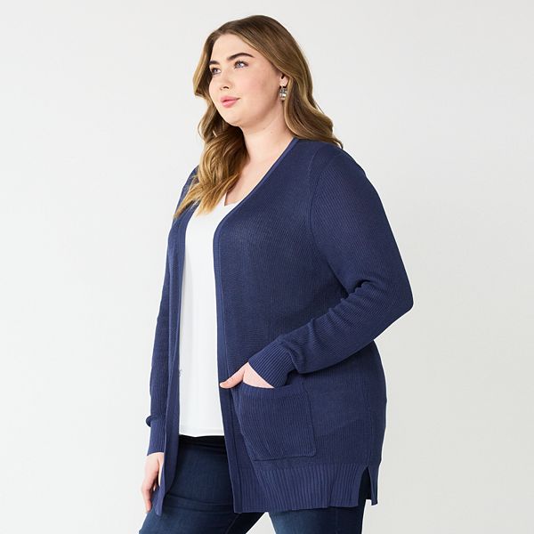 Plus Size Nine West Essential Cardigan