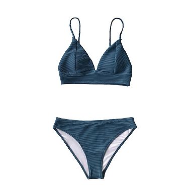Women's Cupshe Solid Top & Bottom Bikini Set