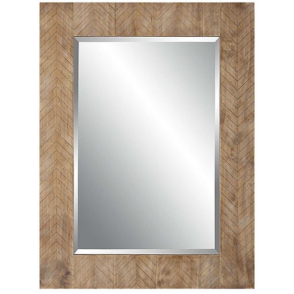 Chevron Rectangular Wall Mirror
