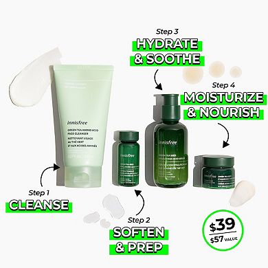 innisfree Hydration Heroes Green Tea Skincare Routine Set