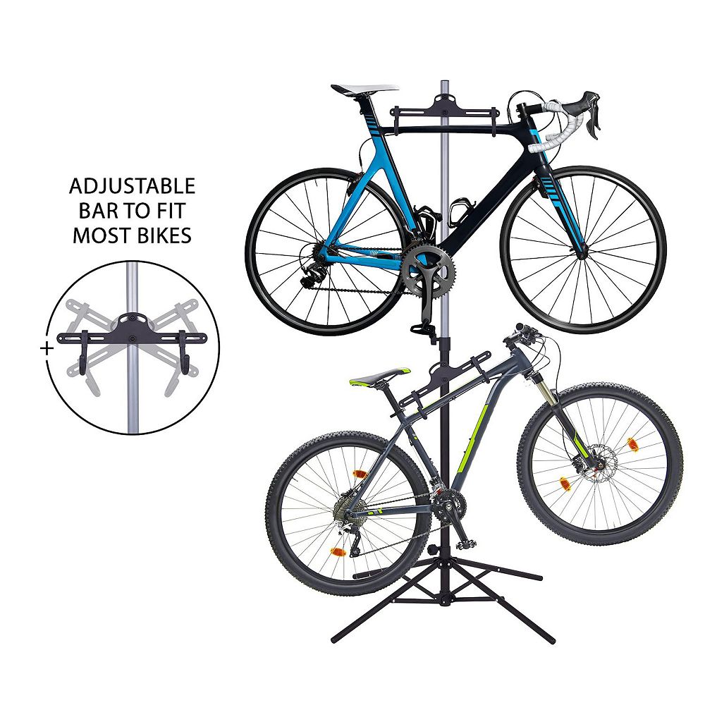 RaxGo Freestanding & Foldable Design, Adjustable Bike Storage Rack for ...